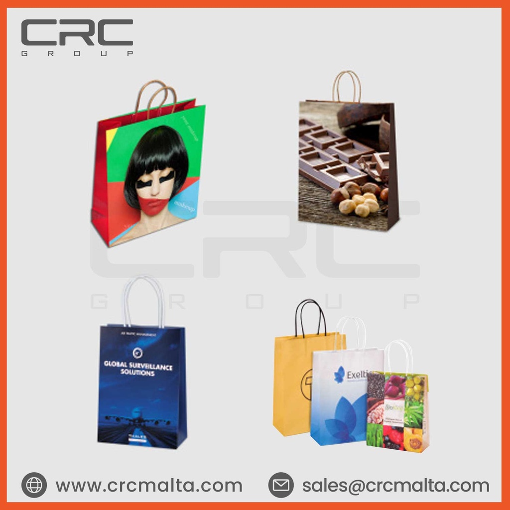 CRC J-Cut Handle Paper Bags | CRC