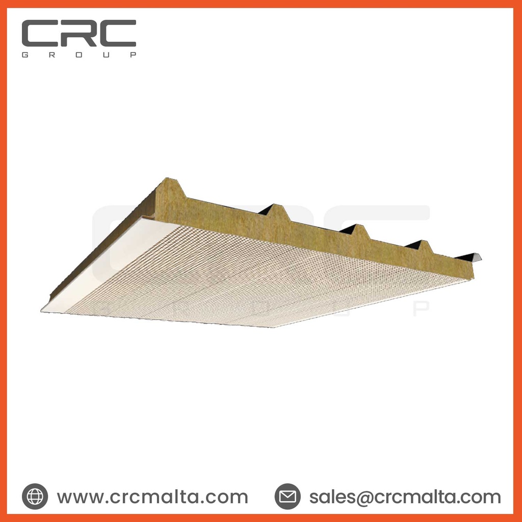CRC Rock Wool Insulated 5 Ribs Acoustic Roof Panel | CRC
